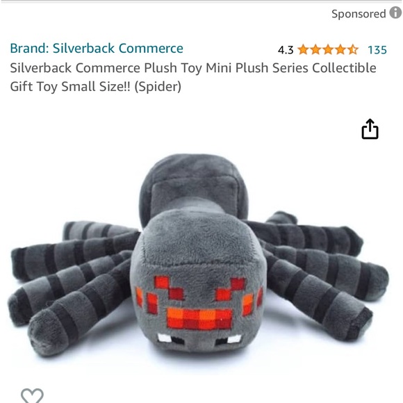 silverback | Toys | Silverback Spider Plush | Poshmark